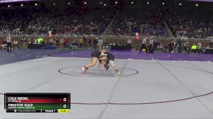 D2-138 lbs Cons. Round 1 - Cole Riedel, St Johns HS vs Preston Auld ...