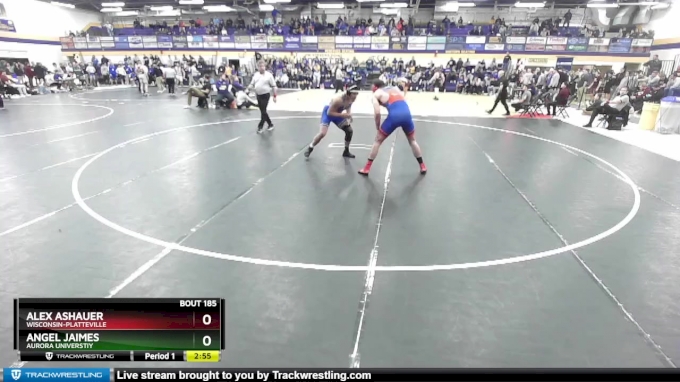 197 lbs Cons. Round 3 - Alex Ashauer, Wisconsin-Platteville vs Angel ...