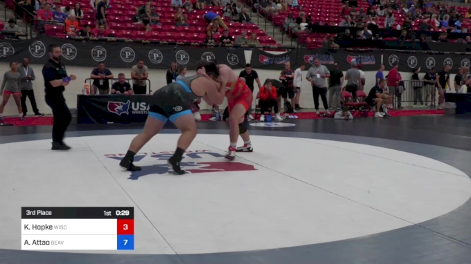 125kg Koy Hopke - Wisconsin vs Aden Attao - Beaver Dam Wrestling ...