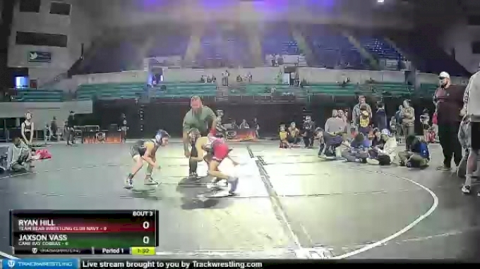 55 lbs Round 3 (3 Team) - Ryan Hill, Team Bear Wrestling Club Navy vs ...