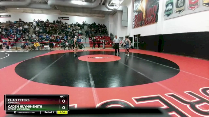 120 lbs Champ. Round 1 - Caden Huynh-Smith, George Washington vs Chad ...