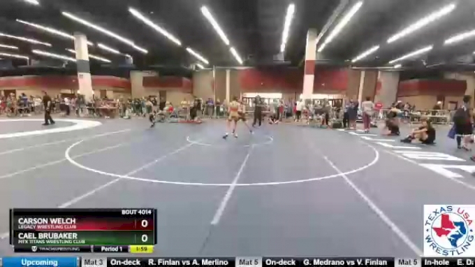 102 lbs Quarterfinal - Carson Welch, Legacy Wrestling Club vs Cael ...