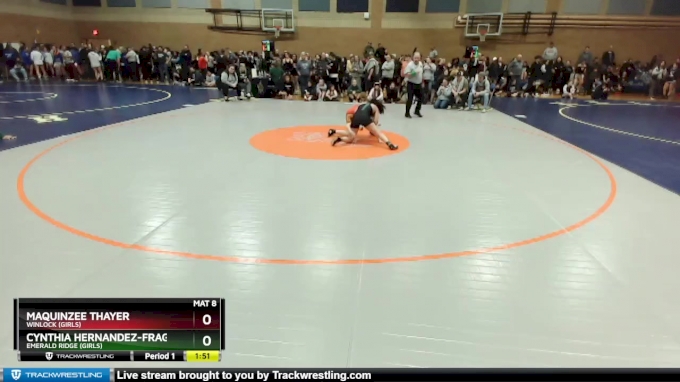 120lbs Champ. Round 2 - Cynthia Hernandez-Fraga, Emerald Ridge (Girls ...