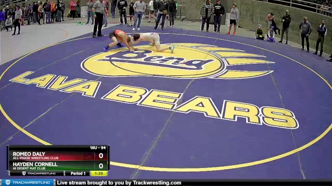 94 lbs Round 3 - Romeo Daly, All-Phase Wrestling Club vs Hayden Cornell ...