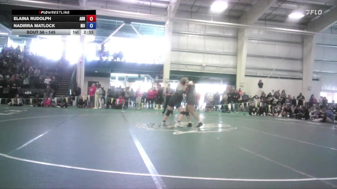 145 lbs Champ. Round 1 - Elaina Rudolph, Adrian vs Nadirra Matlock ...