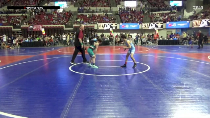 74 lbs Champ. Round 2 - Cameron Augare, East Glacier Bobcats vs Karver ...