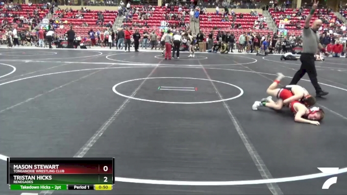 76 lbs 1st Place Match - Tristan Hicks, Renegades vs Mason Stewart ...