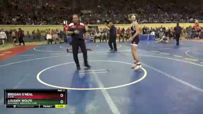 106 lbs Champ. Round 2 - Brogan O`Neal, R.A.W. vs Louden Wolfe ...