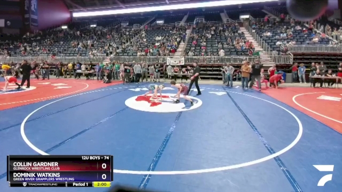 74 lbs Cons. Semi - Collin Gardner, Glenrock Wrestling Club vs Dominik ...
