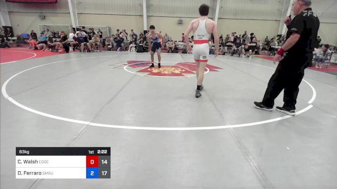 63 kg Semifinal - Carson Walsh, Edge Black vs Dominic Ferraro, Sea ...