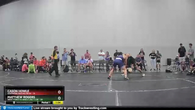 180 lbs Round 2 (4 Team) - Cason Howle, Southern Wolves Blue vs Matthew ...