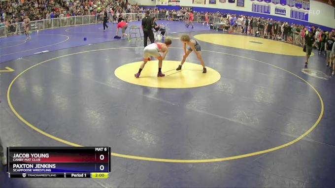 120 lbs Champ. Round 1 - Jacob Young, Canby Mat Club vs Paxton Jenkins ...