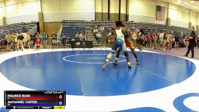 144 lbs Champ. Round 2 - Maurice Bush, IL vs Nathaniel Carter, MI