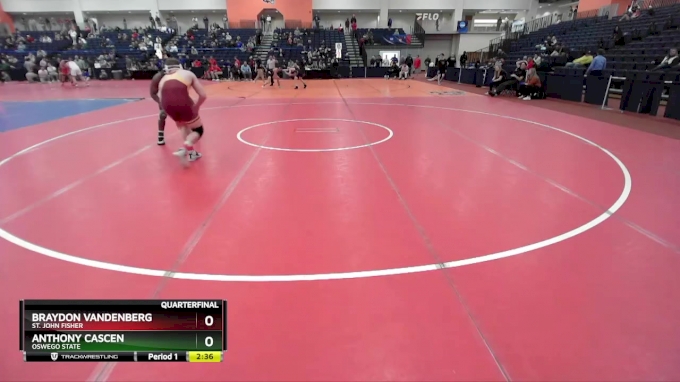 197 lbs Quarterfinal - Braydon Vandenberg, St. John Fisher vs Anthony ...
