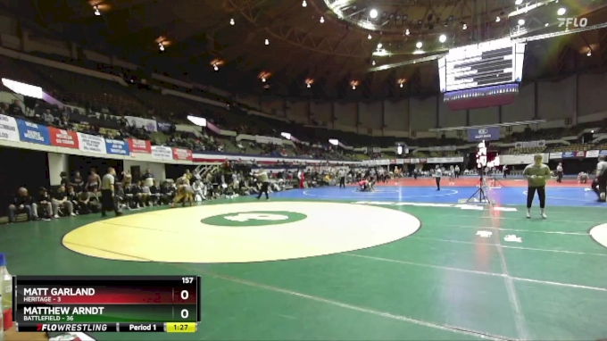 157 lbs Quarters & Wb (16 Team) - Matt Garland, Heritage vs Matthew ...