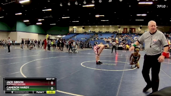 150 lbs Champ. Round 1 - Cameron Hardy, West Forsyth vs Jack Gibson ...