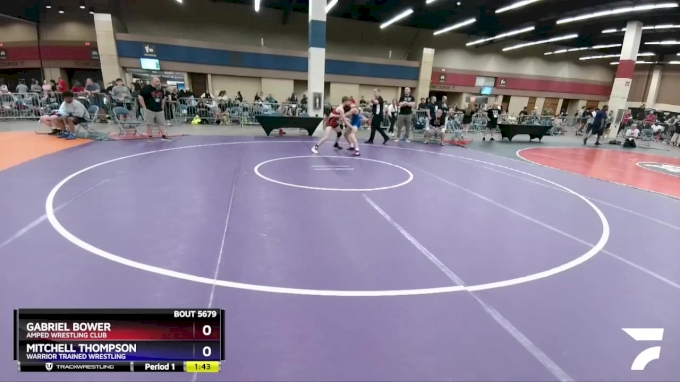 126 lbs Quarterfinal - Gabriel Bower, Amped Wrestling Club vs Mitchell ...