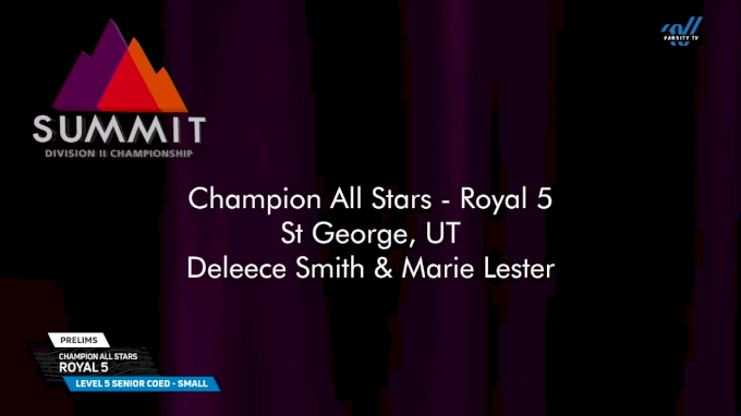 Champion All Stars - Royal 5 [2025 L5 Senior Coed - Small Prelims] 2025 The D2 Summit