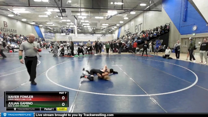 80 lbs Cons. Round 3 - Julian Gamino, Box Elder Stingers vs Xavier ...