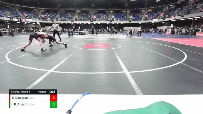 106 lbs Champ. Round 2 - Bobby Ruscitti, Montini vs Kristian Declercq ...