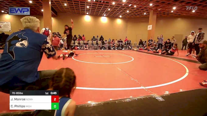 70-85 lbs Rr Rnd 1 - Jonah Monroe, NORTH DESOTO WRESTLING ACADEMY vs ...