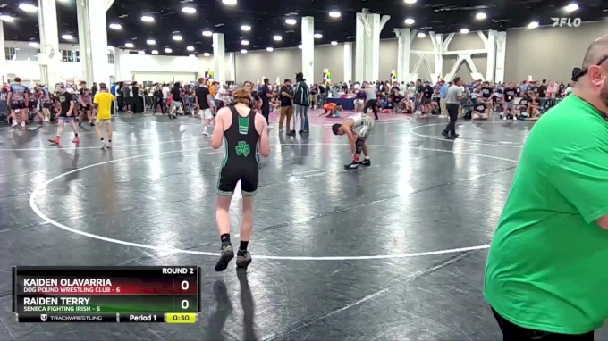 120 lbs Round 2 (6 Team) - Tyler Bracero, Dog Pound Wrestling Club vs ...