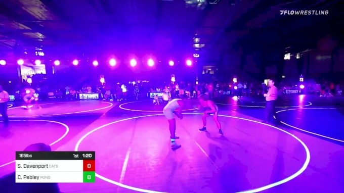 165 lbs Quarterfinal - Shane Davenport, Cats WC vs Christian Pebley ...