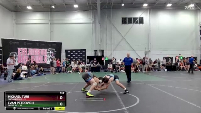 144 lbs Round 7 (8 Team) - Michael Turi, Mat Assassins vs Evan ...