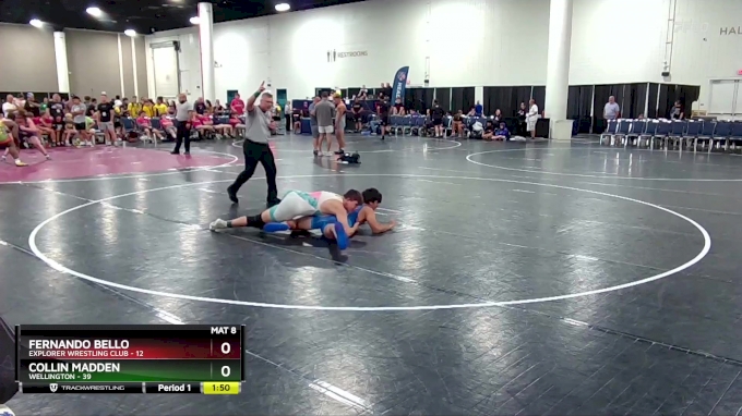 190 lbs Round 5 (10 Team) - Collin Madden, Wellington vs Fernando Bello ...
