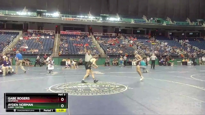 2A 106 lbs Champ. Round 1 - Gabe Rogers, Seaforth vs Ayden Norman ...