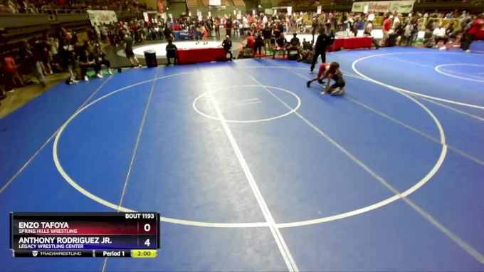 97 lbs Champ. Round 1 - Anthony Rodriguez Jr., Legacy Wrestling Center ...