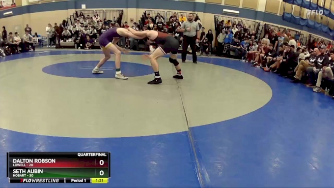 132 lbs Quarters & Wb (16 Team) - Dalton Robson, Lowell vs Seth Aubin ...