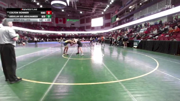 215 lbs Champ. Round 2 - Abdullah Joe Abdulhameed, Meridian vs Colton ...