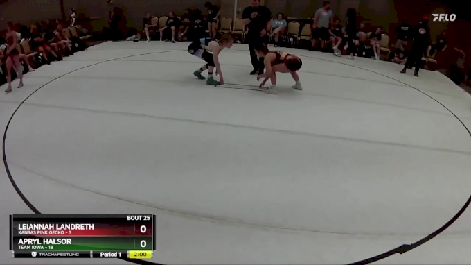 123 lbs Round 7 (8 Team) - Apryl Halsor, Team Iowa vs Leiannah Landreth ...