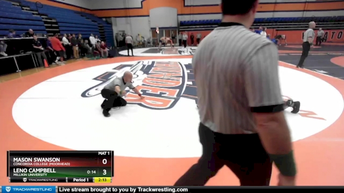 285 lbs Cons. Round 4 - Mason Swanson, Concordia College (Moorhead) vs ...