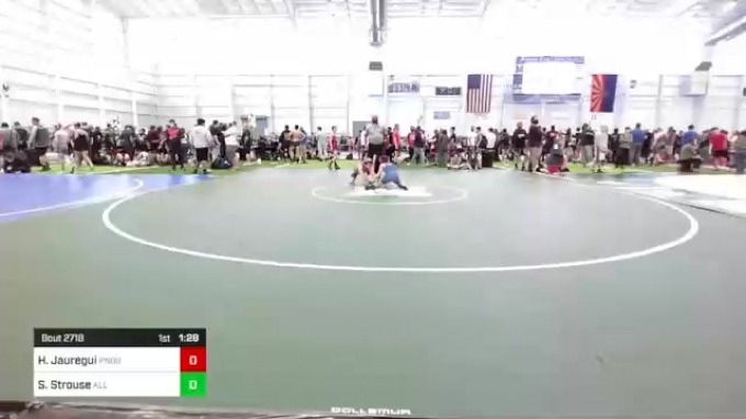 78 lbs Semifinal - Hunter Jauregui, Pounders WC vs Samuel Strouse, All ...
