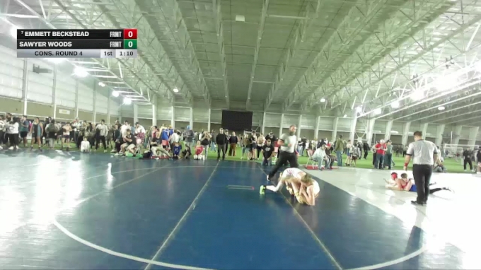 105 lbs Cons. Round 4 - Sawyer Woods, Unattached vs Emmett Beckstead ...
