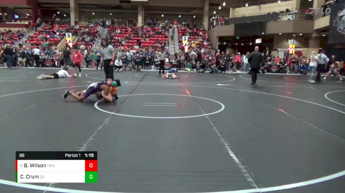 96 lbs Champ. Round 1 - Braxton Wilson, The Best Wrestler vs Christian ...