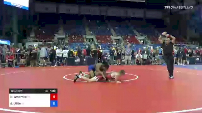 126 lbs Consi Of 64 #2 - Nolan Ambrose, Minnesota vs Jarvis Little ...