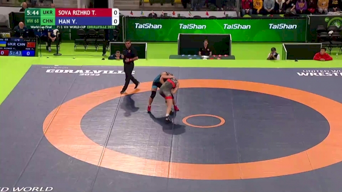 68 kg Rr Rnd 1 - Tetiana Sova Rizhko, Ukraine vs Yue Han, China