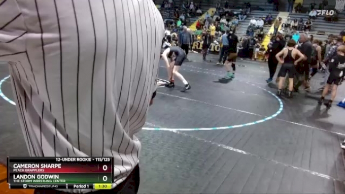 115/125 Round 2 - Cameron Sharpe, Peach Grapplers vs Landon Godwin, The ...