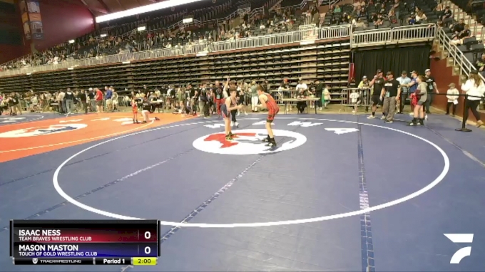 114 lbs Round 2 - Isaac Ness, Team Braves Wrestling Club vs Mason ...