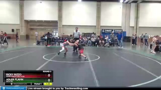 76 lbs Round 3 - Adler Flavin, Irish WC vs Ricky Rizzo, Miami Wrestling ...