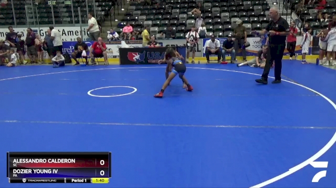 63 lbs 5th Place Match - Alessandro Calderon, SC vs Dozier Young Iv, PA