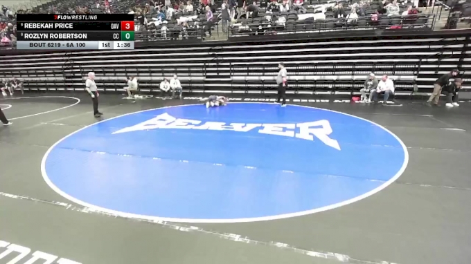 6A 100 lbs Cons. Round 3 - Rozlyn Robertson, Corner Canyon vs Rebekah ...