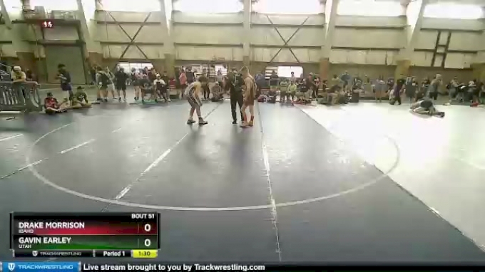 130 lbs Champ. Round 1 - Drake Morrison, Idaho vs Gavin Earley, Utah
