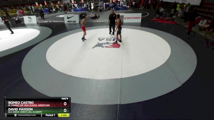 120 lbs Cons. Round 1 - Romeo Castro, El Camino SSF High School ...