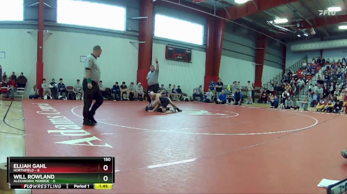 150 lbs Semis & Wb (16 Team) - Elijah Gahl, Northfield vs Will Rowland ...