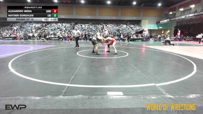 132 lbs Round Of 16 - Alejandro Mena, Golden Hawks Wrestling Club vs ...