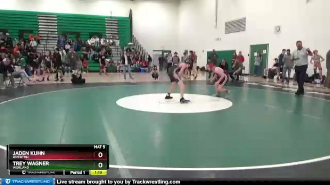 106 lbs Champ. Round 1 - Trey Wagner, Worland vs Jaden Kuhn, Riverton